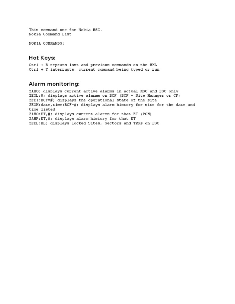 Commands Netact Nokia Pdf 