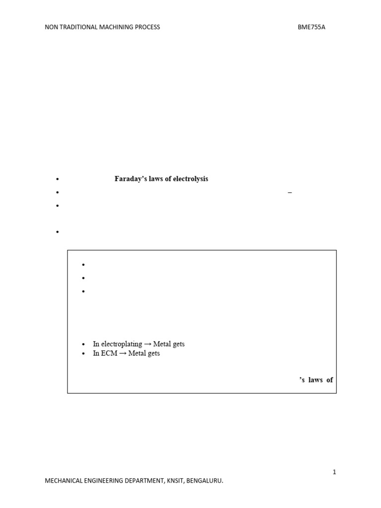 Module 3 ECM and CHM | PDF | Electrochemistry | Anode