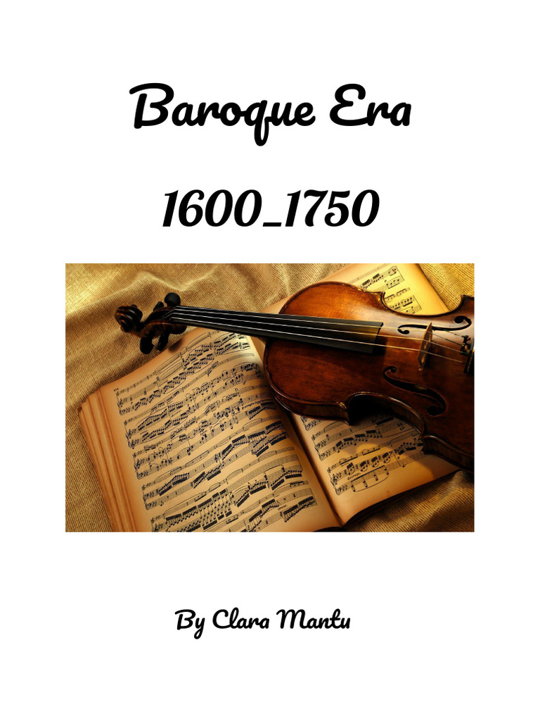 Baroque Era 1600-1700 | PDF