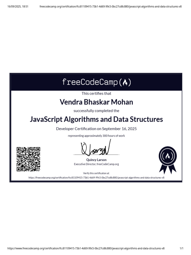 JS Certification | PDF