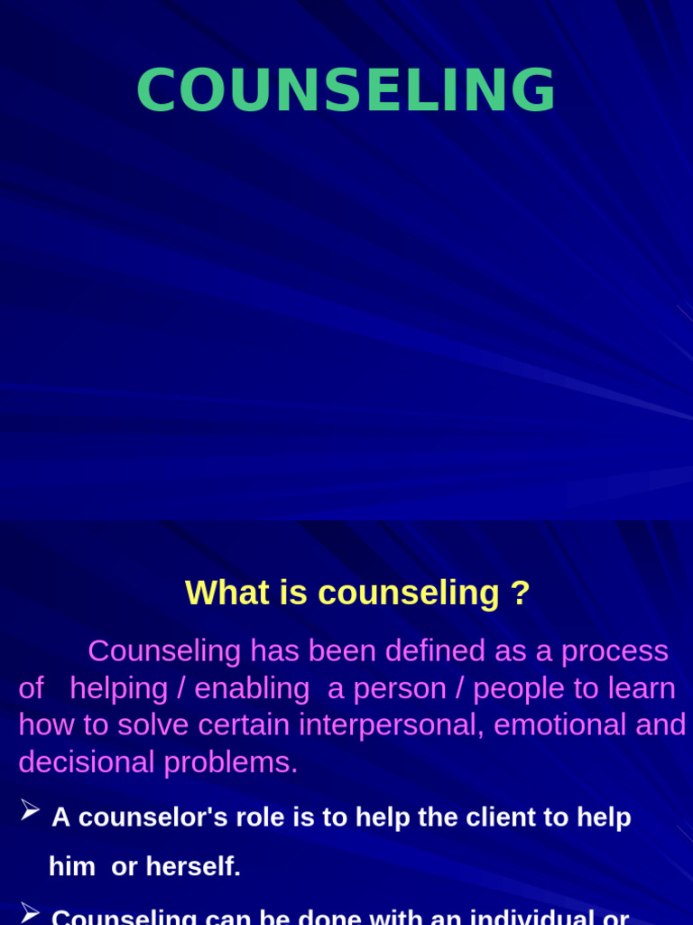 Counseling Concepts & Technique. | PDF | Psychotherapy | School Counselor