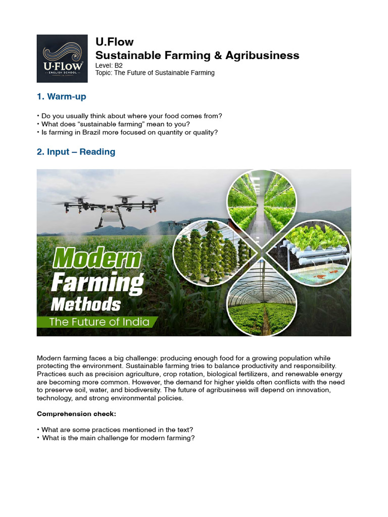 Sustainable Farming & Agribusiness | PDF | Agriculture | Sustainable ...
