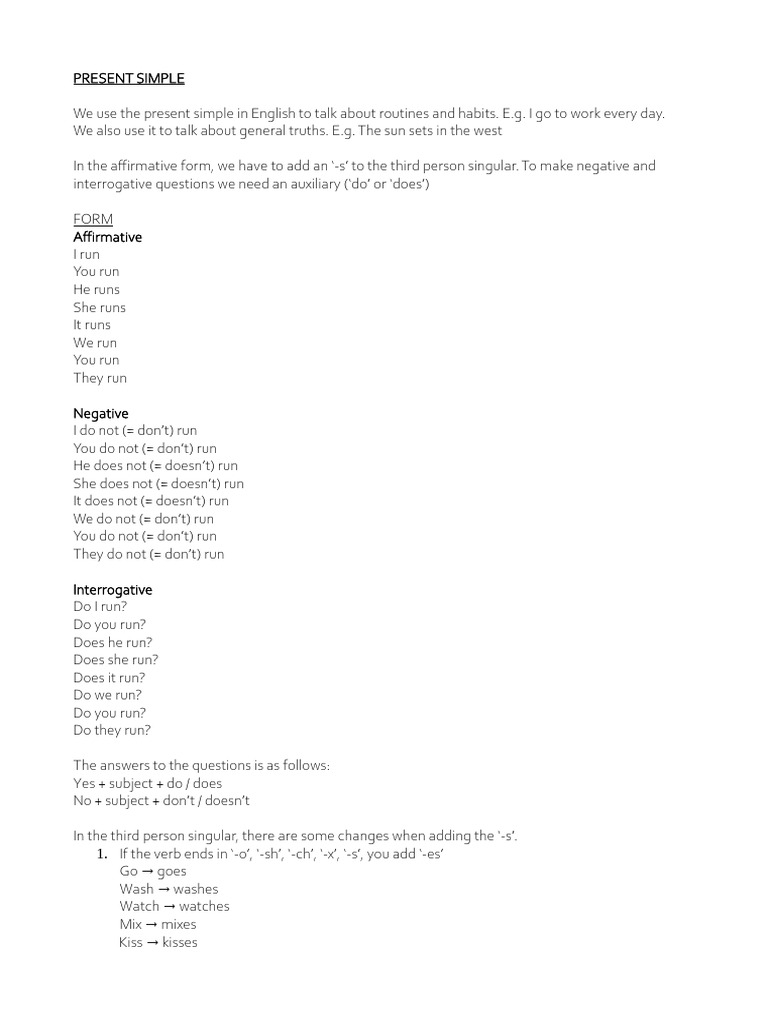 Present Simple - Adverbs of Frequecy - How Often | PDF | Verb | Adverb