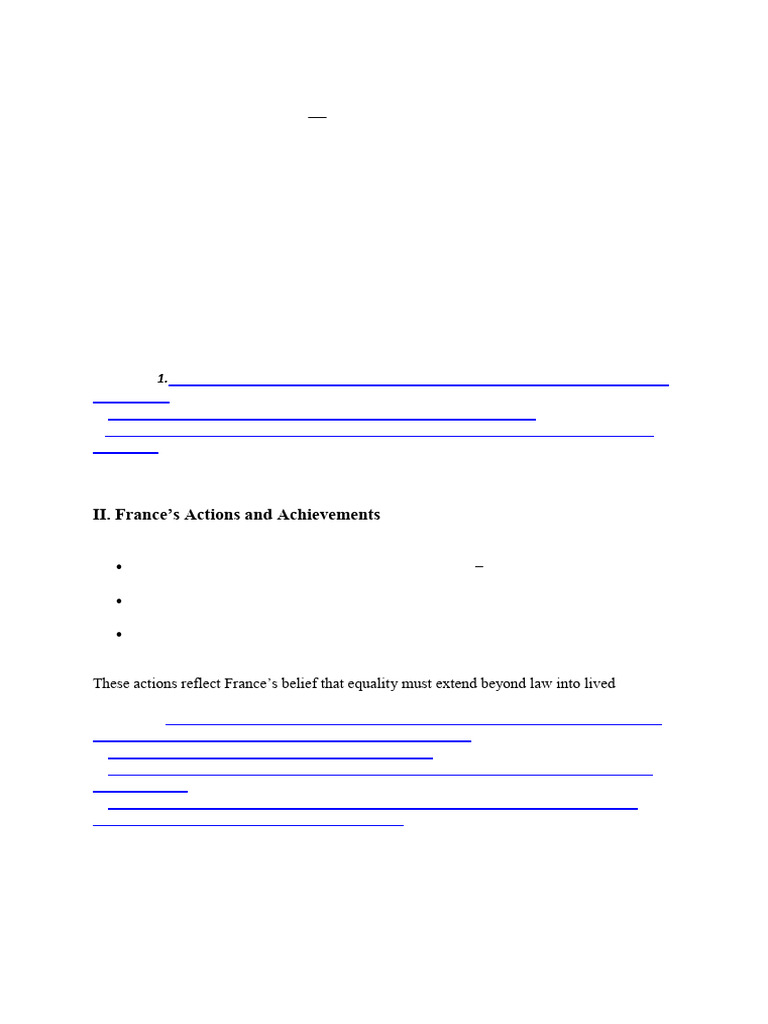 Position Paper - UNEGE - France | PDF | Discrimination | Social Equality