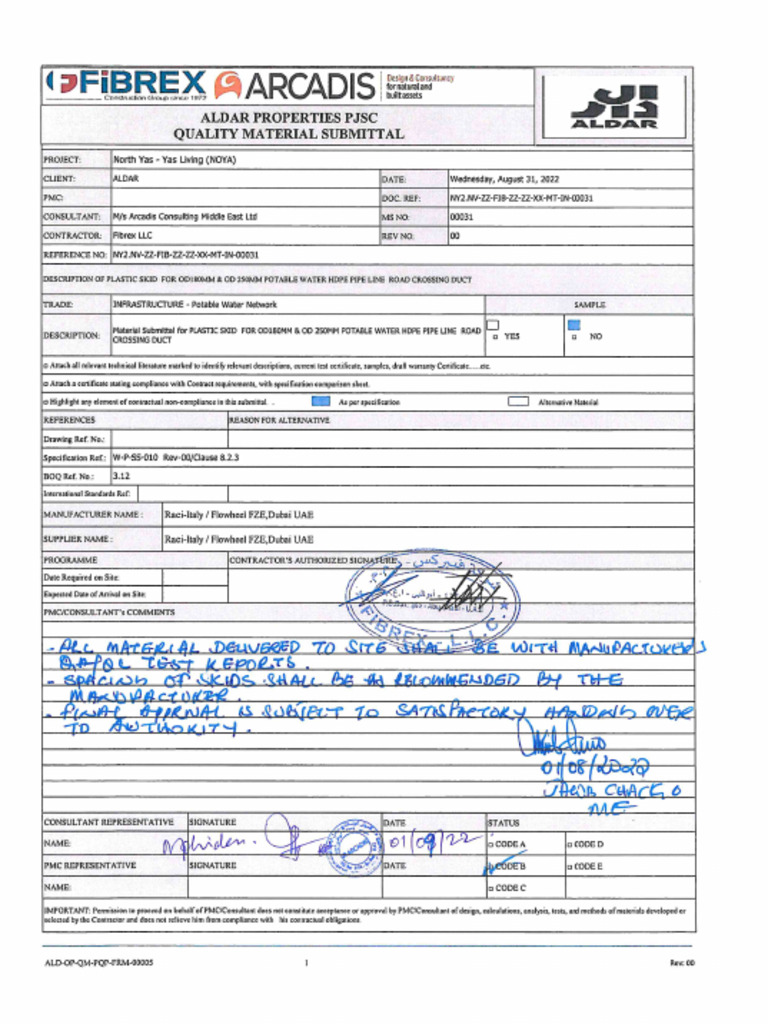 Previous Approval - Fibrex - NOYA | PDF