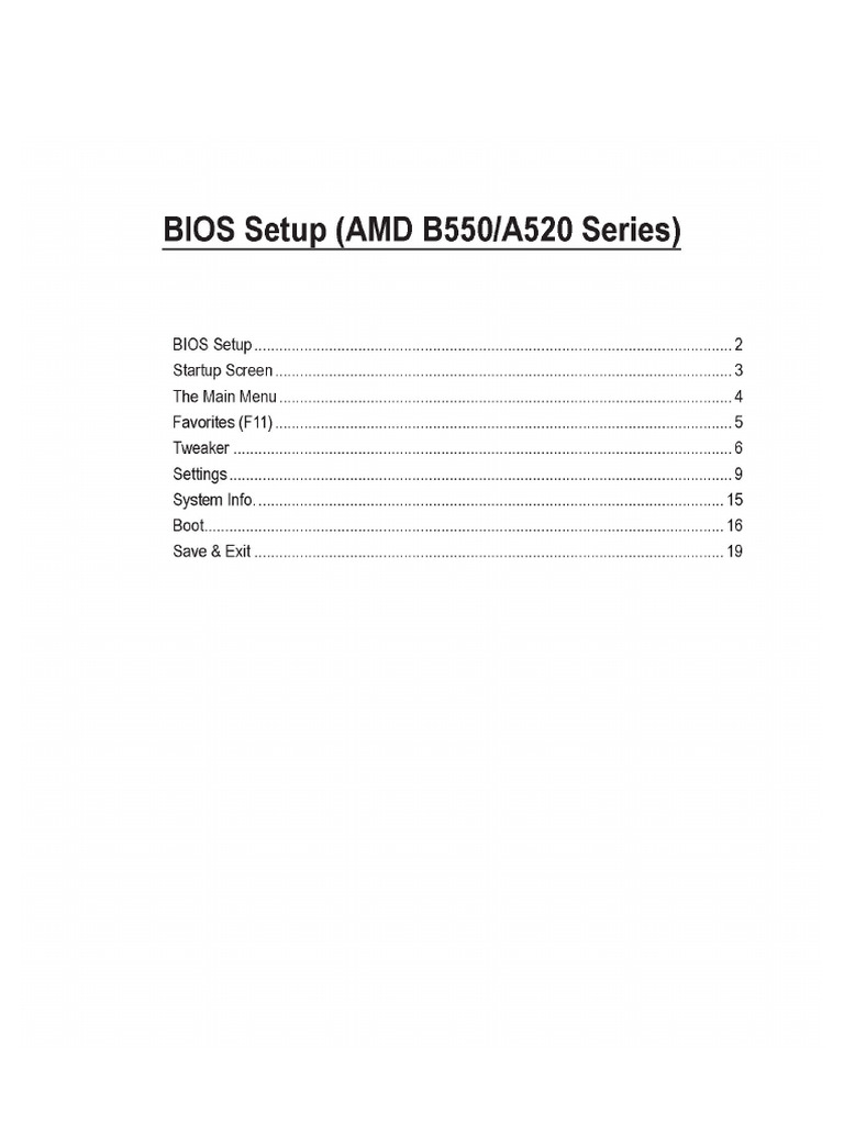 AMD 500 Series BIOS Updates Guide | PDF