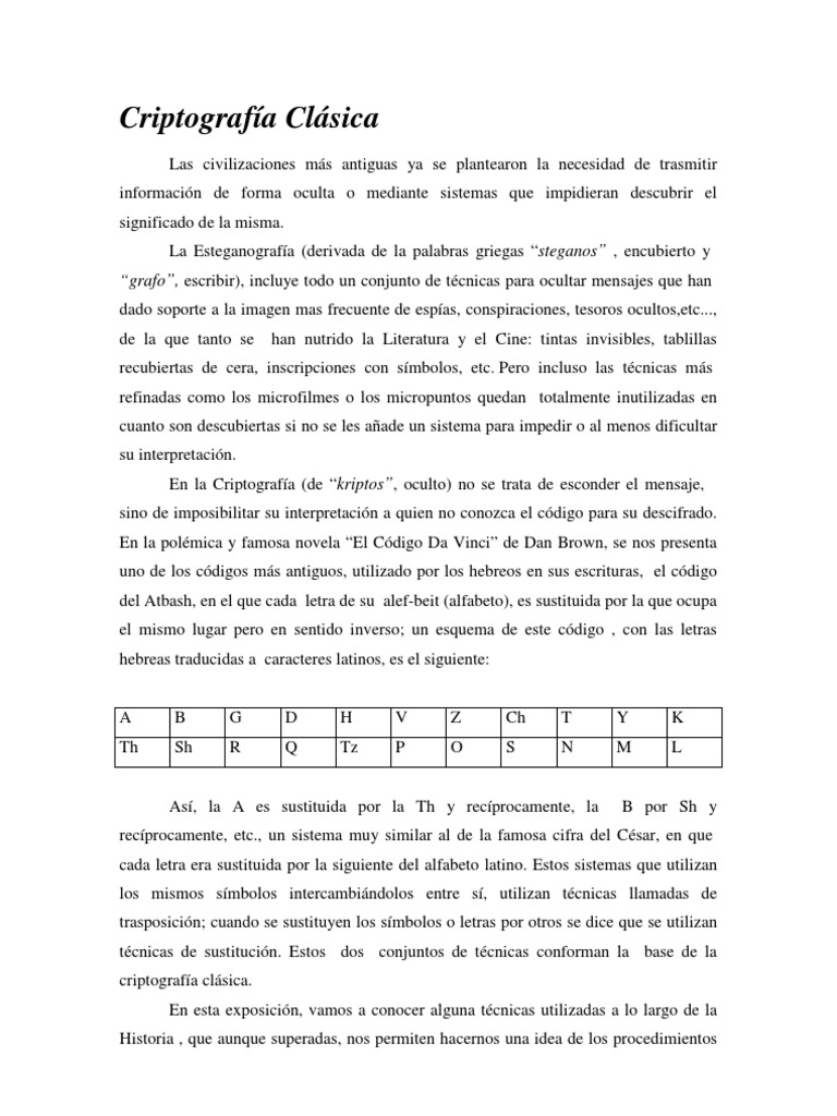 Sistemas de Cifrado Tema 2 Criptografia | PDF | Técnicas de espionaje | Criptografía