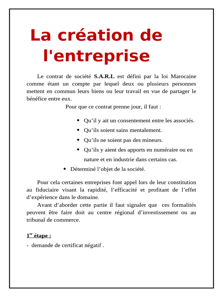 Creation Pour MR Amine | PDF