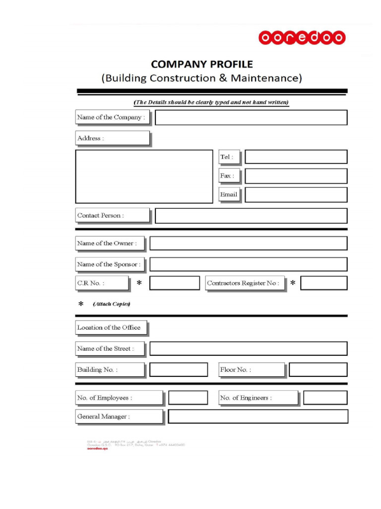Ooredoo Reg Form READY FILE | PDF