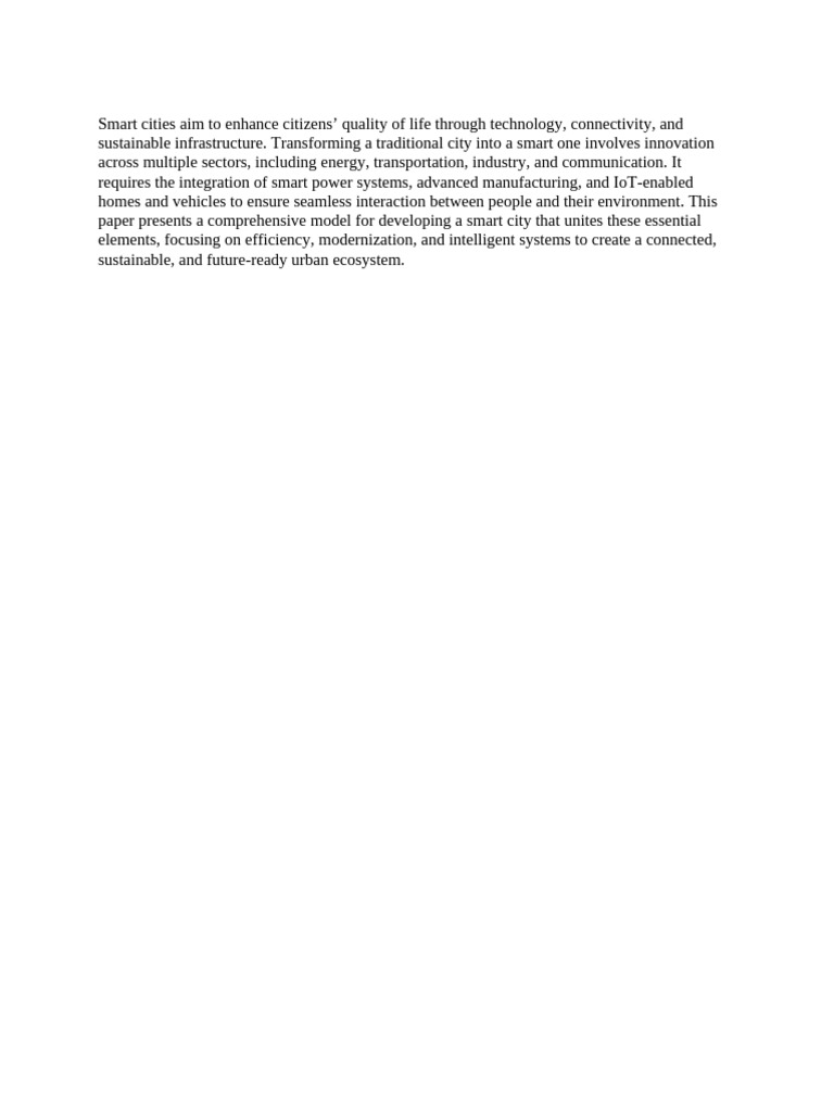 Smart Cities Aim | PDF