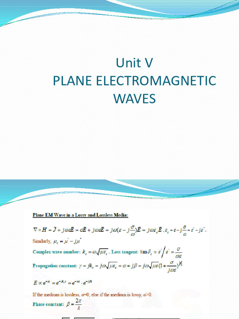 Ec Emf Chuong 5 Electromagnetic Waves | PDF | Waves | Scientific Phenomena
