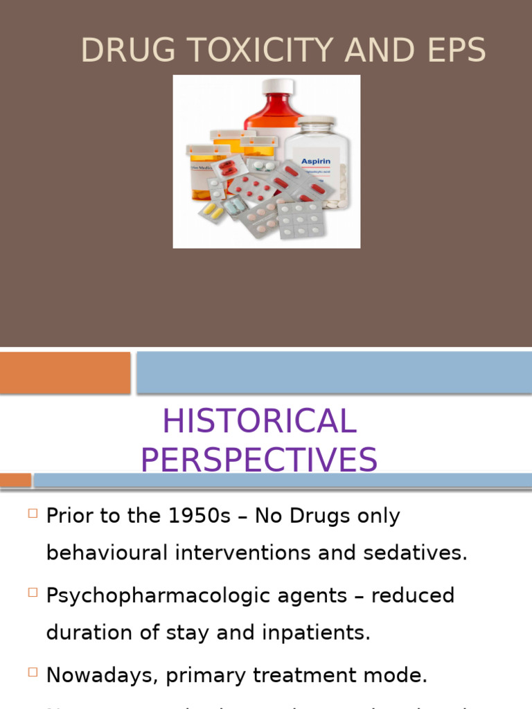 Other Psychiatric Emergencies Drug Toxicity and EPS | PDF ...
