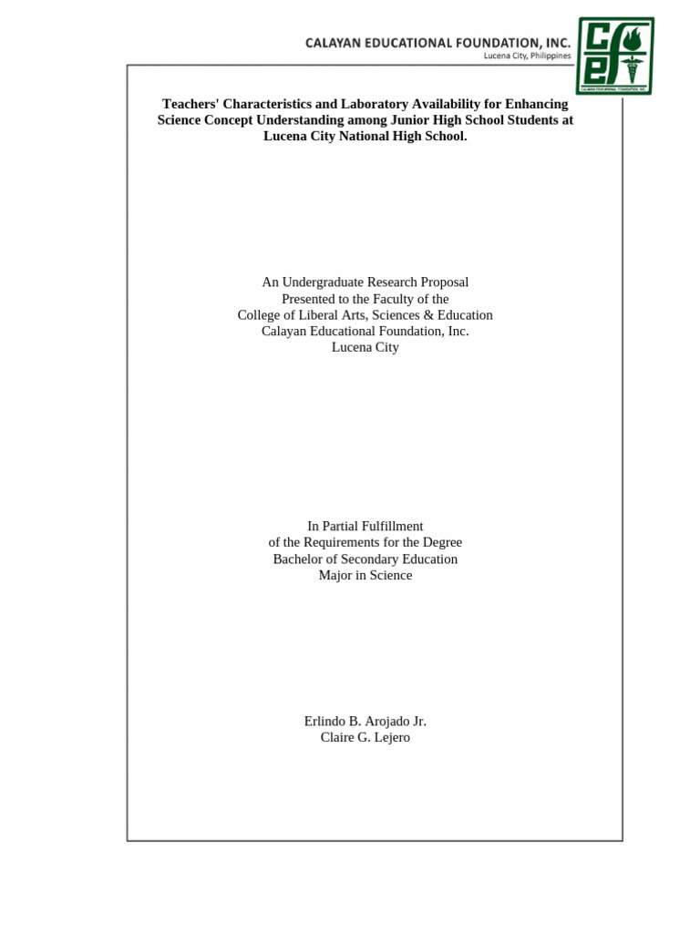 Action Research Proposal Science | PDF | Teachers | Methodology