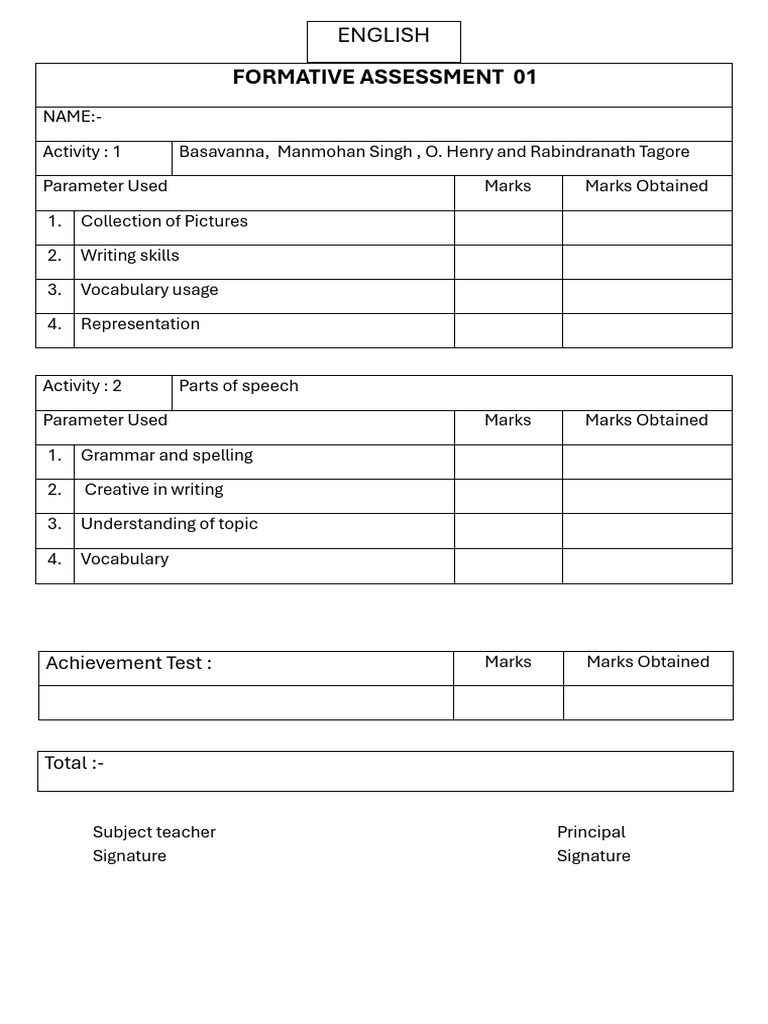 English 1 and 2 | PDF