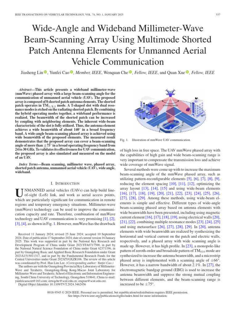Wide-Angle and Wideband Millimeter-Wave Beam-Scanning Array Using ...