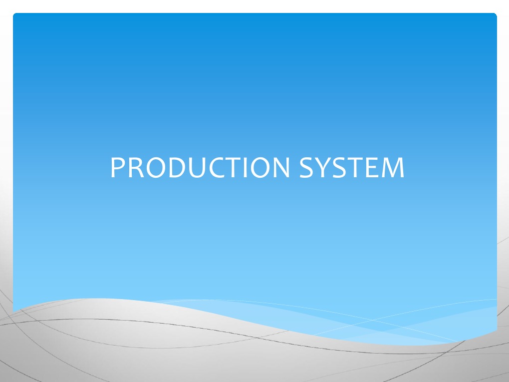 Production System | PDF | Operations Management | Inventory