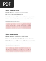 Basic Arrhythmia Rules | PDF | Electrocardiography | Physiology