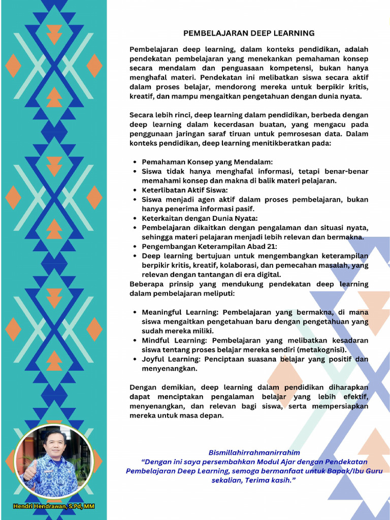 Modul Ajar Deep Learning MTK Kelas 4 | PDF