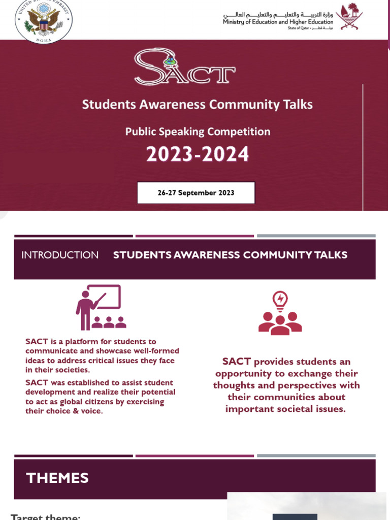 SACT 2023-2024 PD Material | PDF | Body Language | Thought