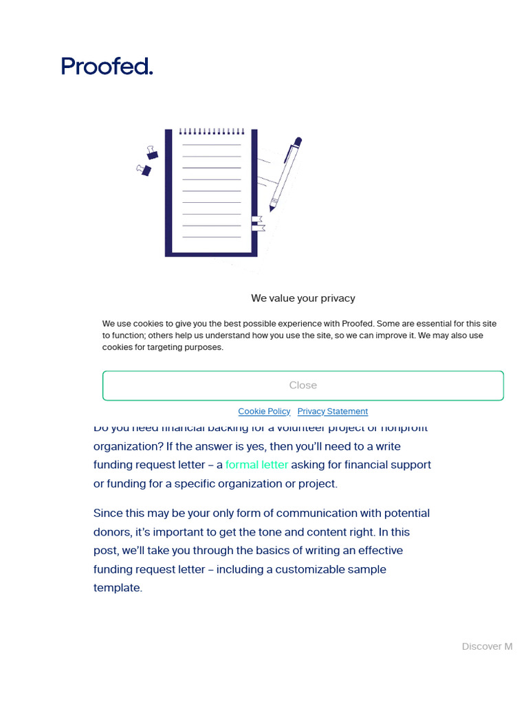 Funding Request Letter Template Guide | PDF