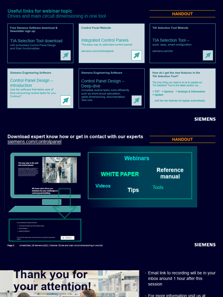 Deives and Main Circuit Dimensioning in One Tool - Webinar | PDF ...