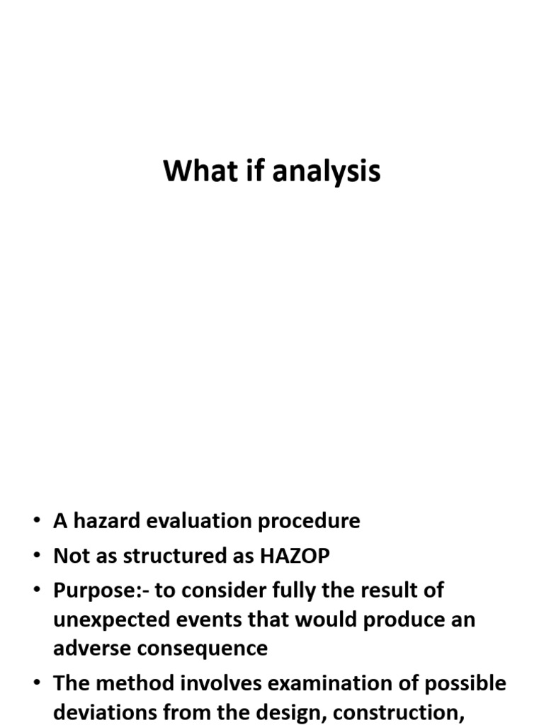 What-If Analysis for Hazard Evaluation | PDF | Phosphoric Acid | Risk