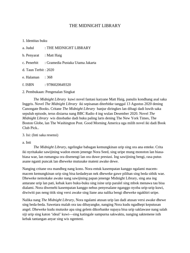 The Midnight Library | PDF