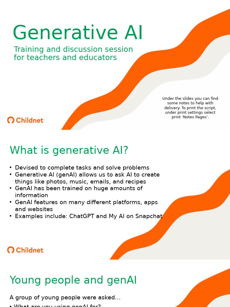 GenAI Discussion and Training For Educators | PDF | Artificial ...