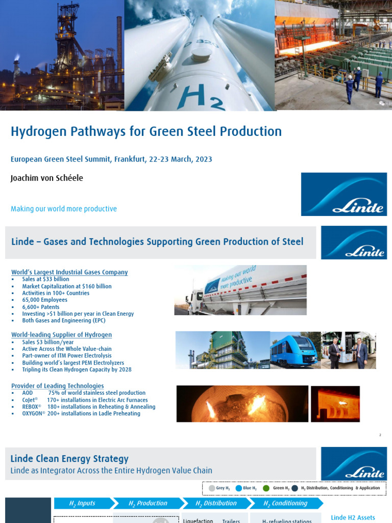 Hydrogen Pathways For Green Steel 1680914411 | PDF | Gasification ...
