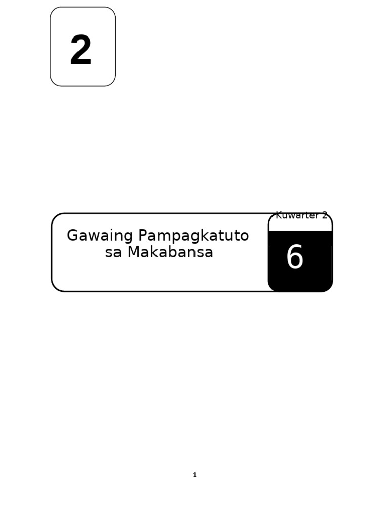 LAS - Makabansa-2 - Q2 - Week 6 - REVISED - V.2for RTP | PDF