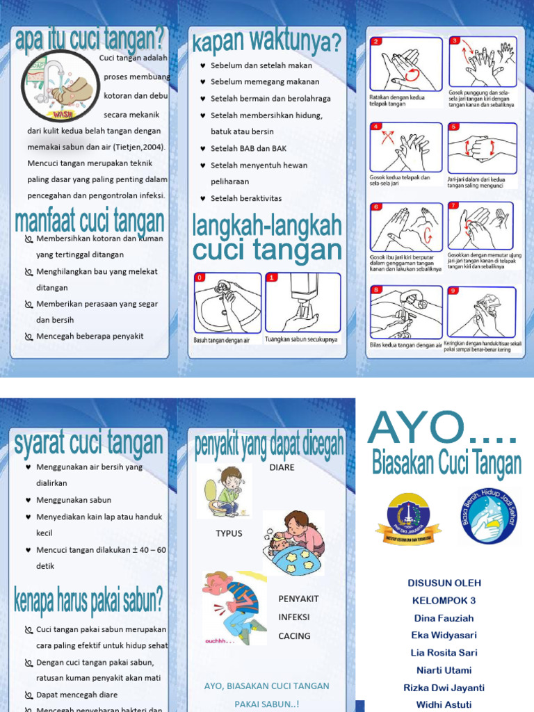 Leaflet Cuci Tangan Lia | PDF