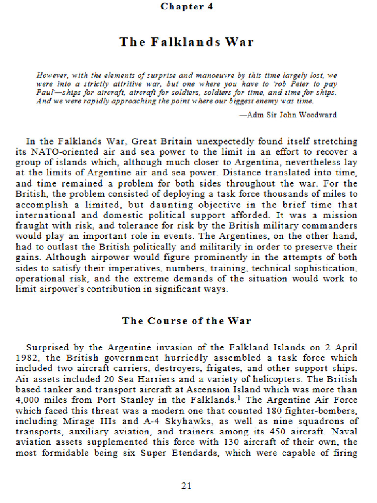The Falklands War | PDF