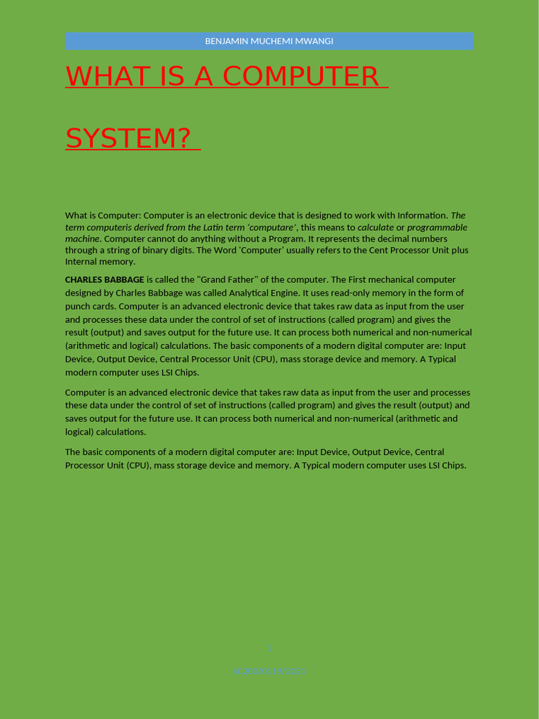 Ms Word Exercise 1 | PDF