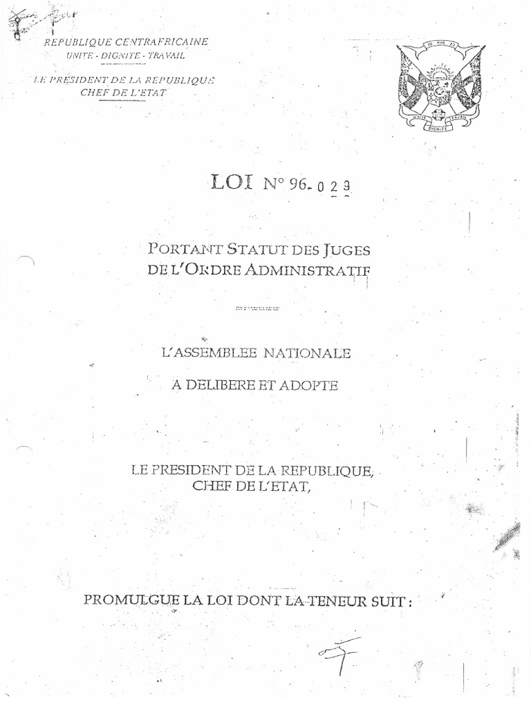 Loi Statut Juges Administratifs | PDF
