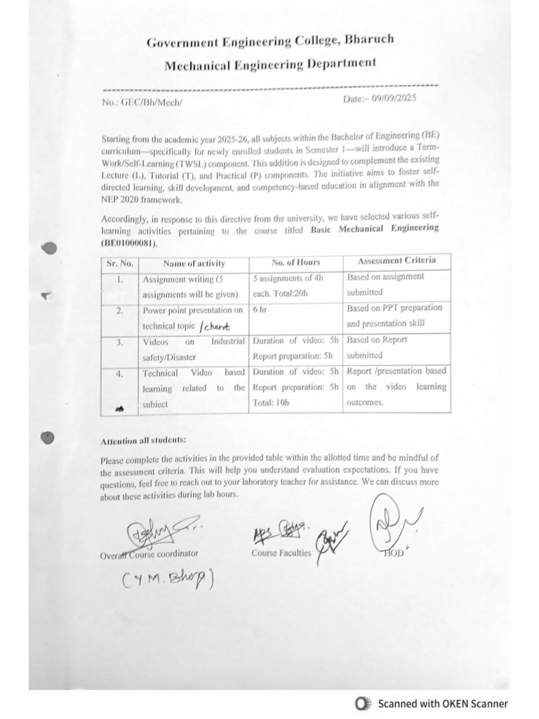 Bme Self Learning Module 2025-26 Odd Sem Comp | PDF | Diesel Engine | Heat