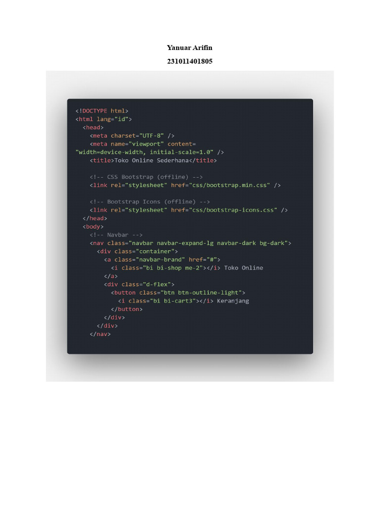 Yanuar Arifin - Tugas P-10 CSS Bostraps | PDF
