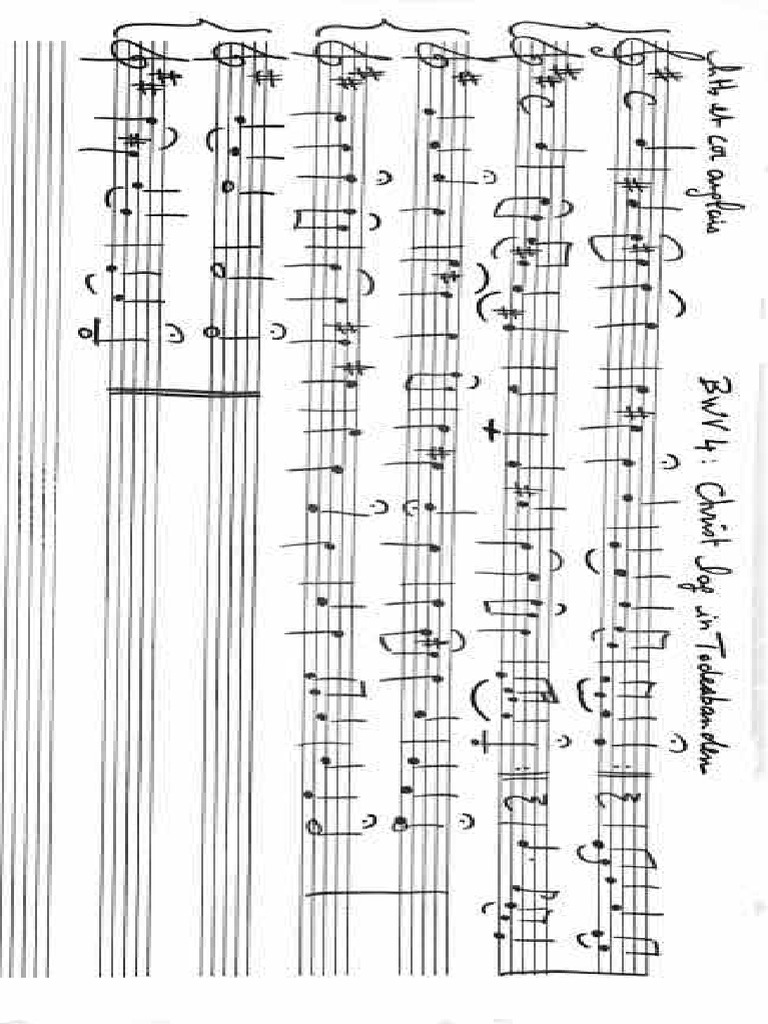 Bach BWV 4 Choral Htb CA | PDF