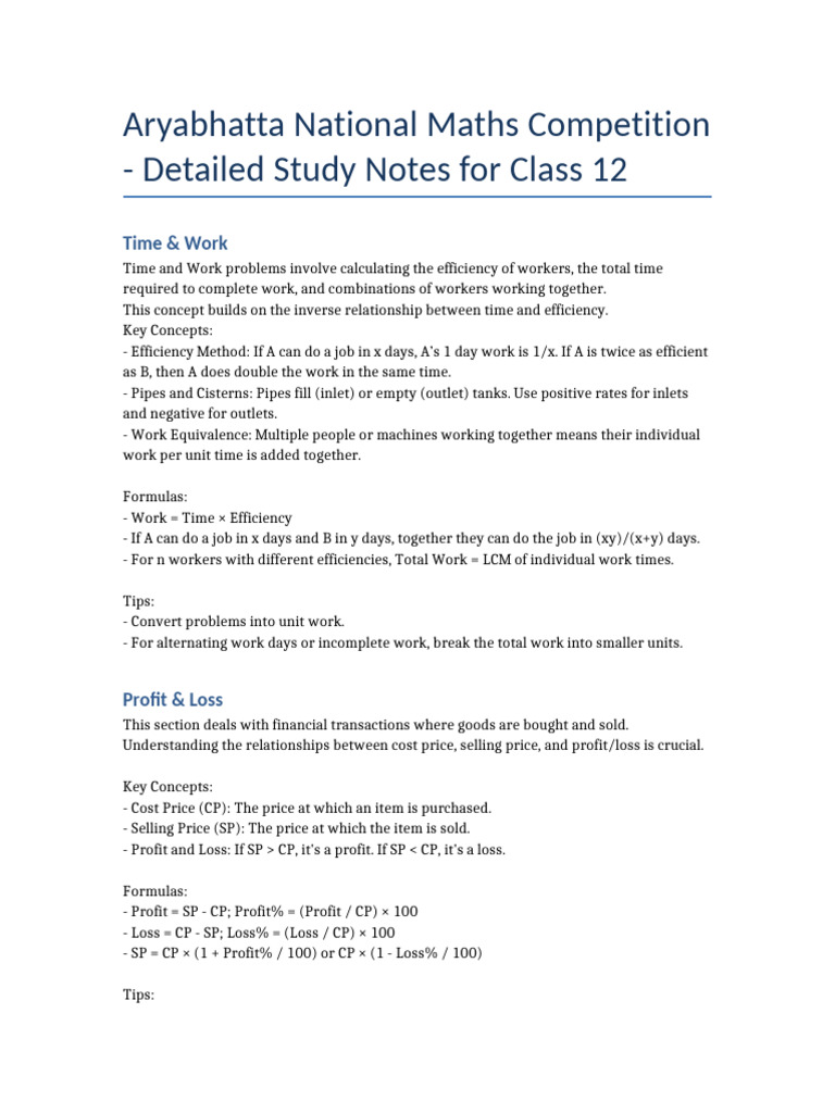Class 12 Maths Competition Study Guide | PDF | Prices | Economies