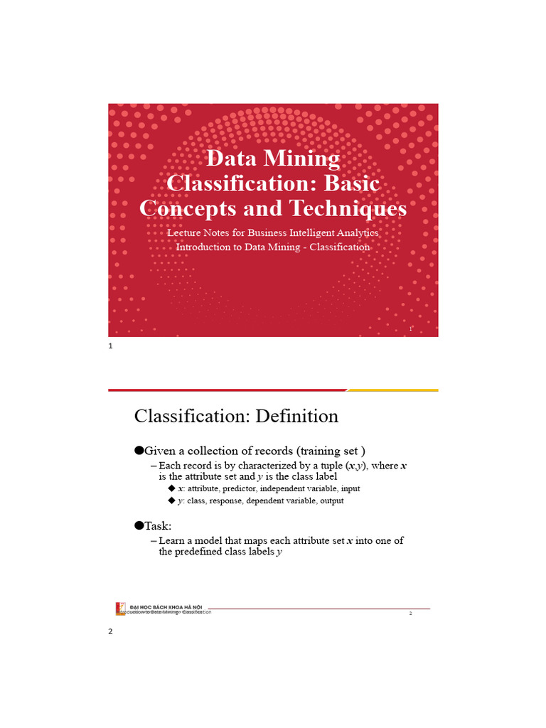 Lecture 10 - Classification | PDF | Statistical Classification | Applied Mathematics