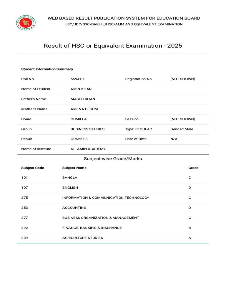 Web Based Result Publication System For Education Board | PDF
