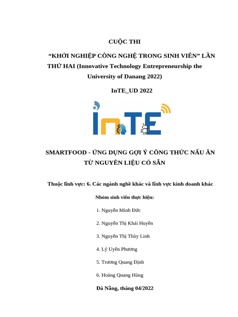 SmartFood - H - SƠ - VÒNG - ĐÀO - T O - CƠ - B N | PDF