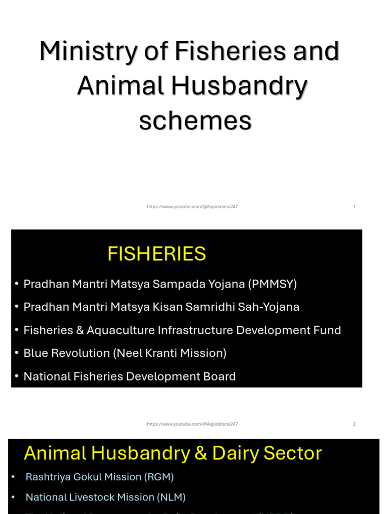 Ministry of Fisheries and Animal Huubandry | PDF