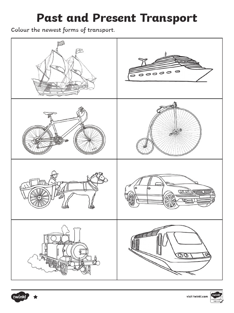 Past and Present Transport Activity Sheet | PDF