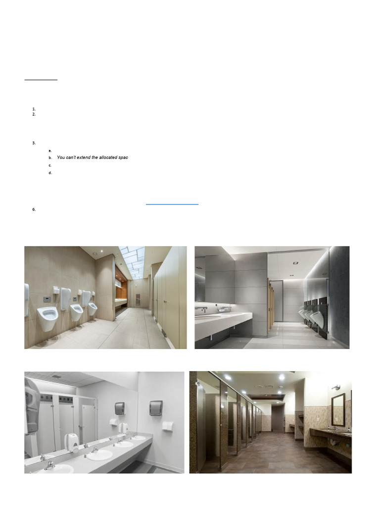 Minimum Plumbing Facilities Design Guide | PDF | Public Toilet