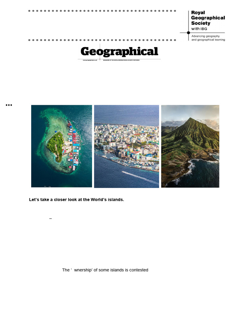 Young Geographer 2025: Explore Islands | PDF | Island | Artificial ...