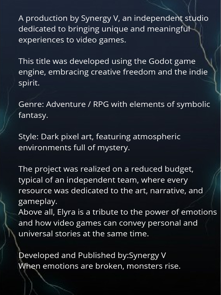 A Production by Synergy V, An Independent Studio Dedicated To Bringing ...