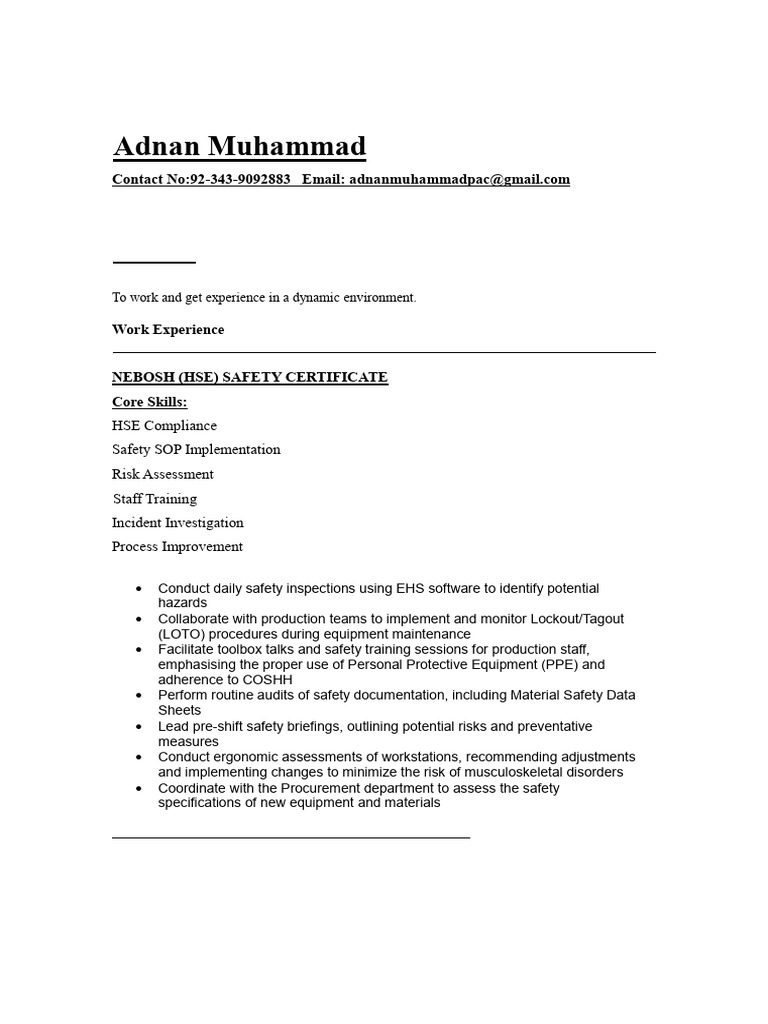 Adnan CV | PDF