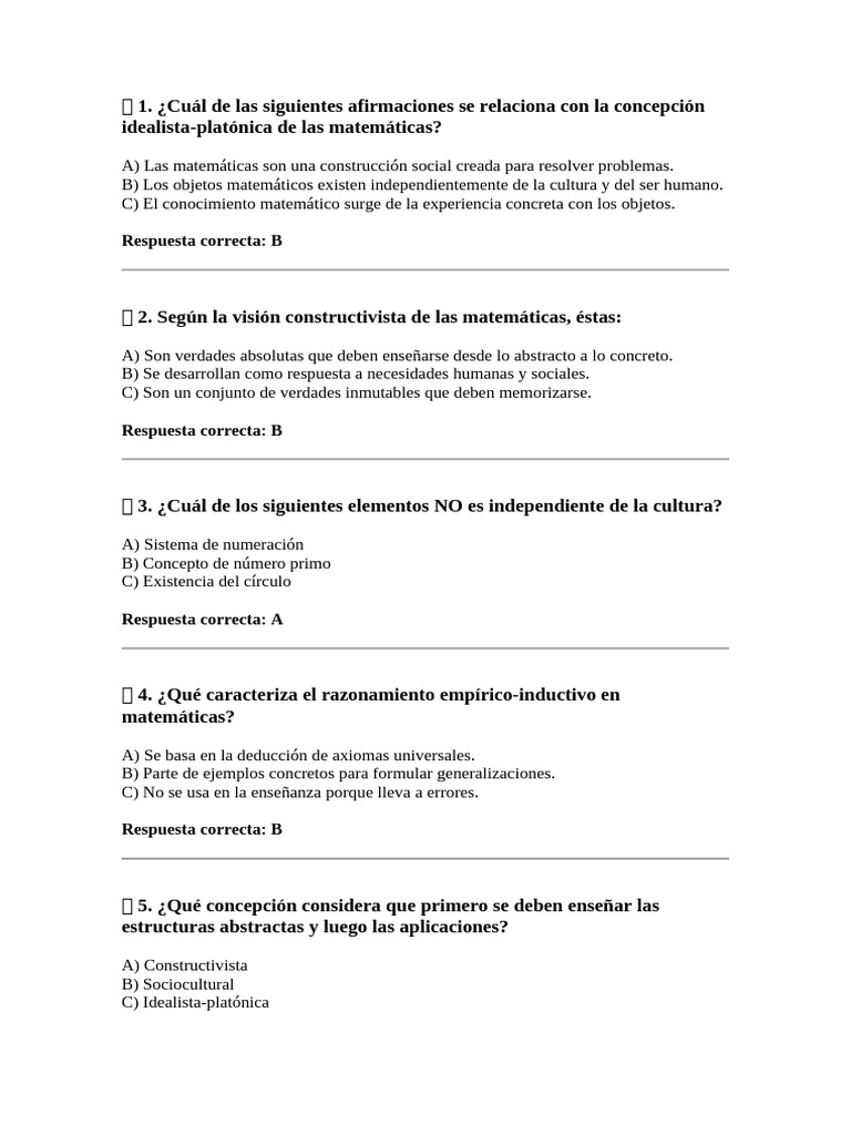 Enfoques y Actitudes en la Enseñanza de Matemáticas | PDF | Matemáticas ...