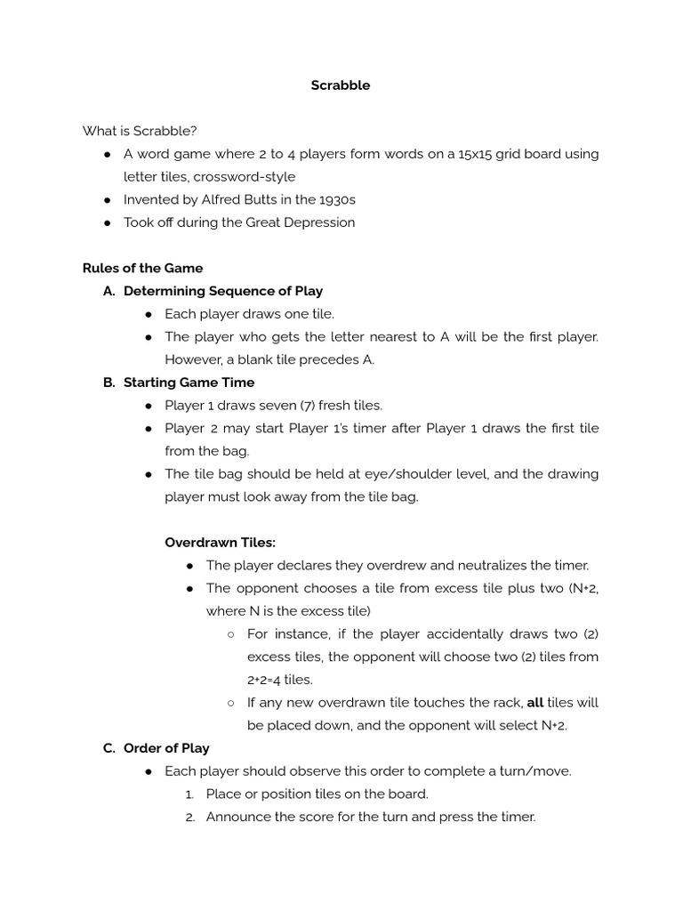 Scrabble | PDF | Part Of Speech | Linguistics