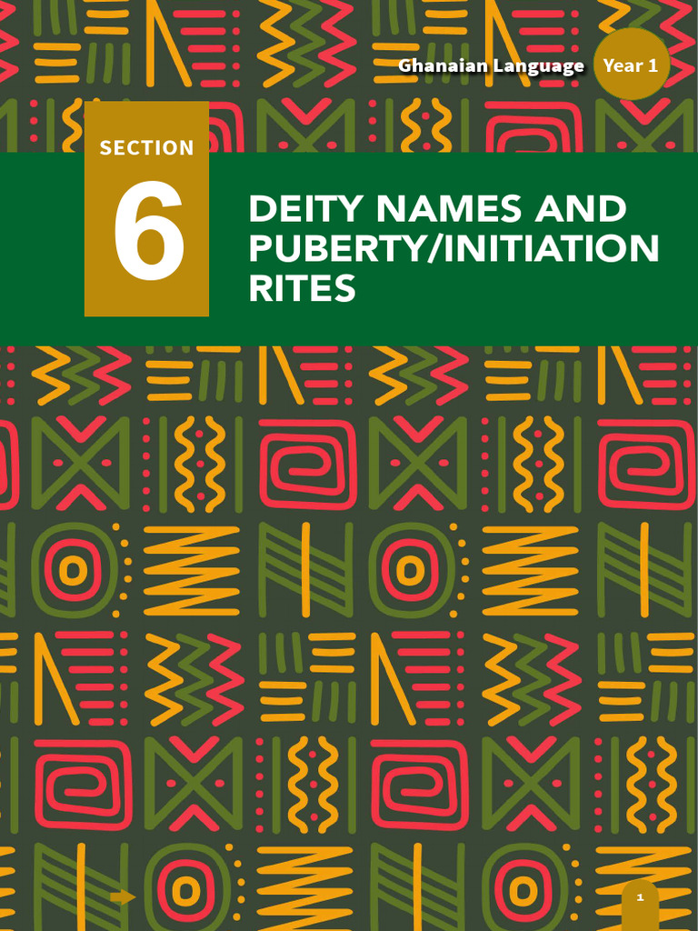 Deity Names and Puberty Rites in Ghana | PDF | Deities